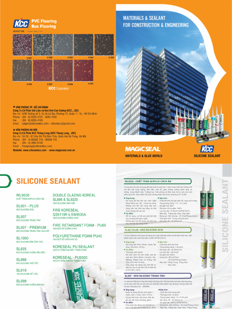 Ava-Mau Catalogue Silicone KCC 907 + Vit | PDF