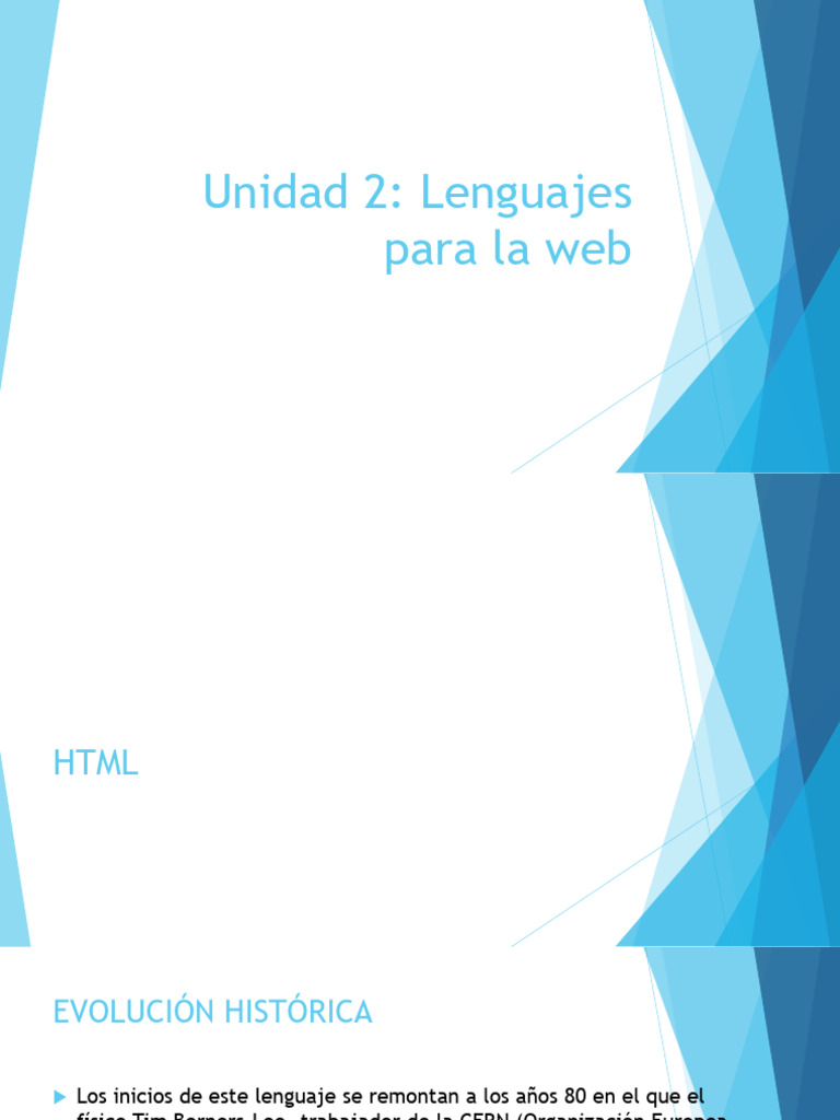 Lenguajes para La Web | PDF | HTML | Hipervínculo