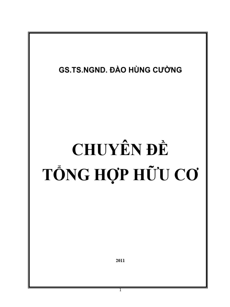 Organic Synthesis | PDF