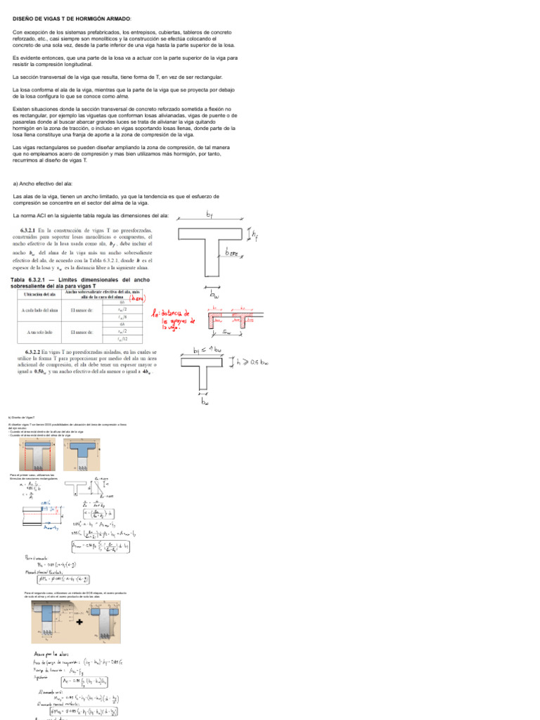 Diseño Vigas T | PDF