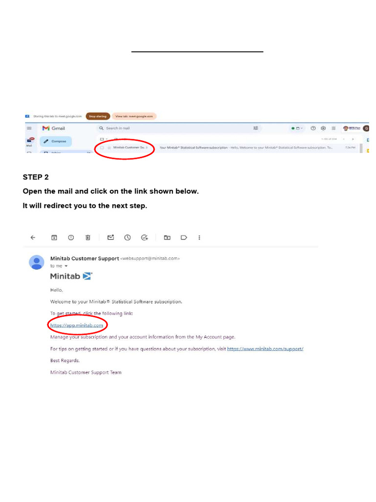 Minitab web app login procedure for exam -1 | PDF