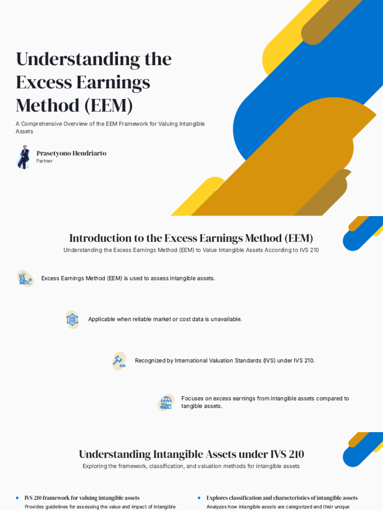 Understanding Excess Earnings Method (EEM) | PDF | Valuation (Finance) | Intangible Asset
