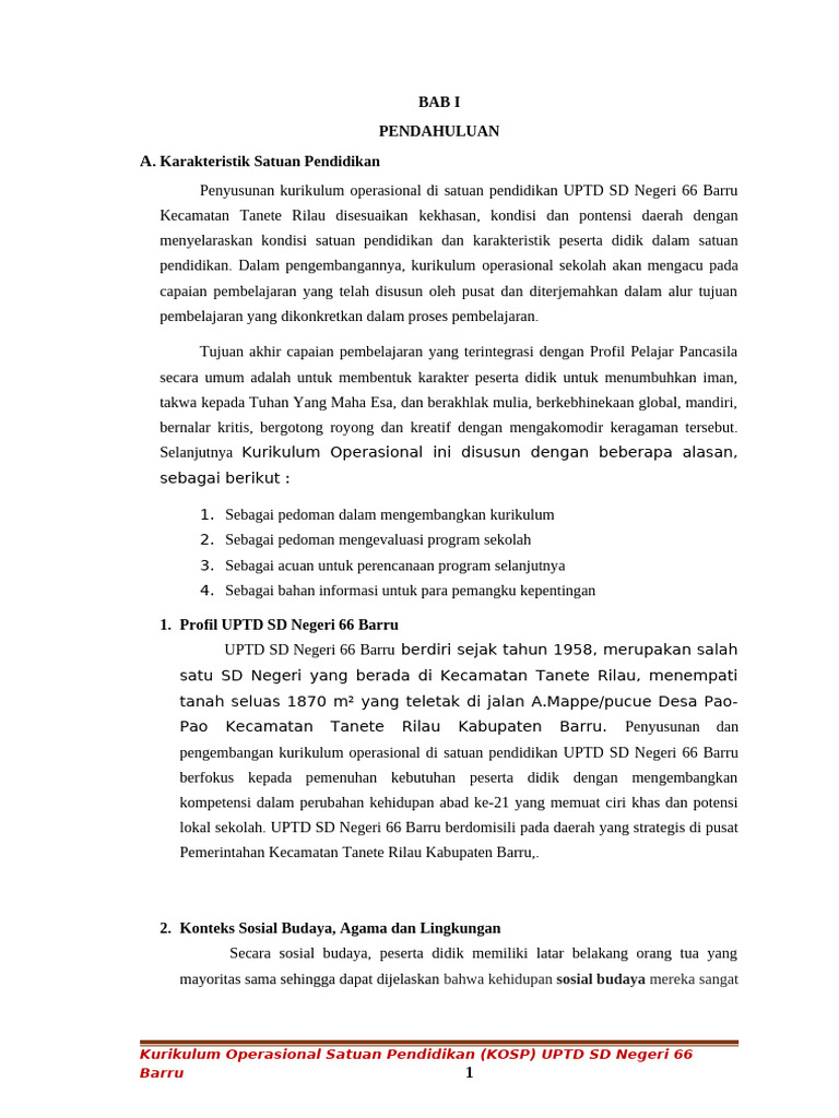 Kosp THN 2023-2024 | PDF