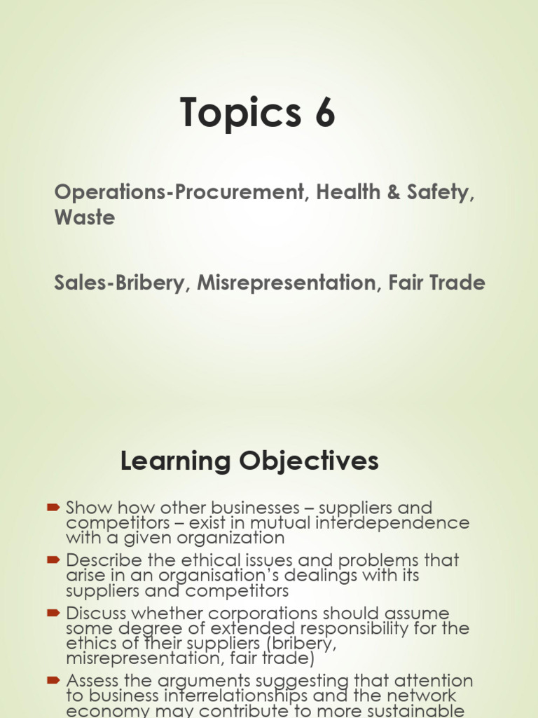 6-Procurement-Sales | PDF | Legal Liability | Strict Liability