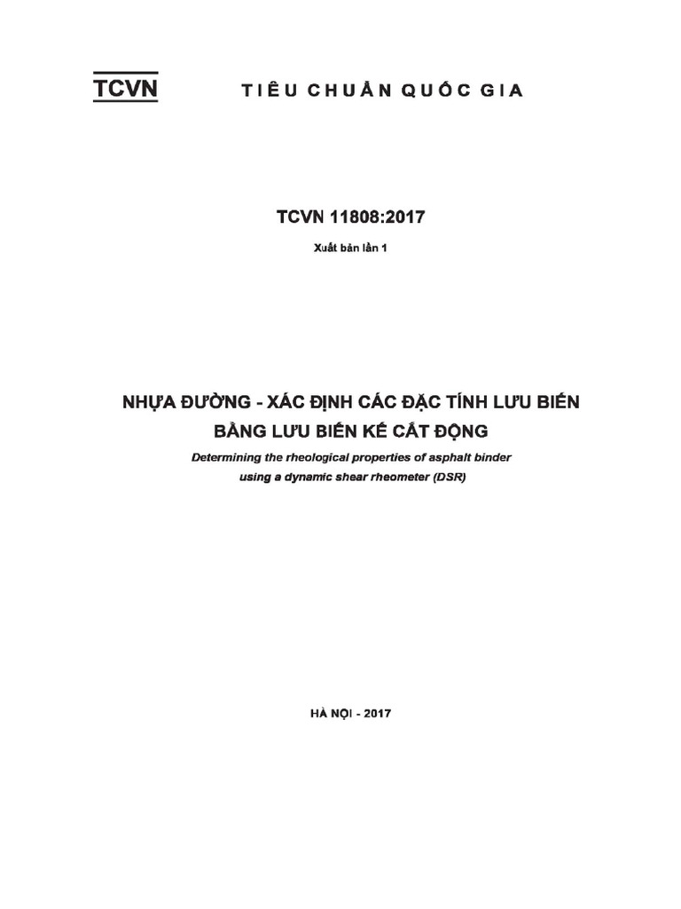 tieu-chuan-tcvn-11808-2017-xac-dinh-dac-tinh-luu-bien-cua-nhua-duong | PDF
