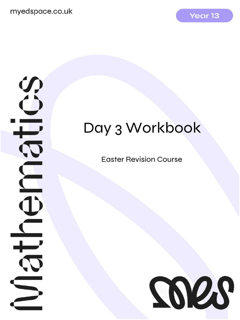 Easter Revision Course Day 3 Workbook Y13 1712152549 | PDF | Force | Equations Of Motion