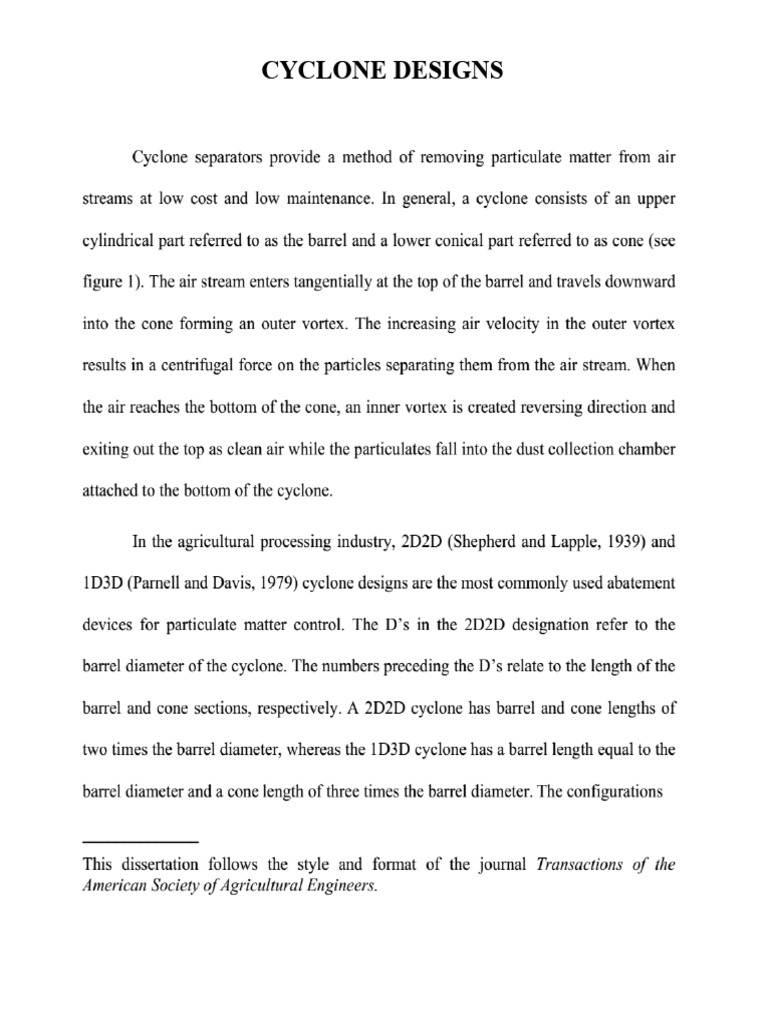 CYCLONE DESIGNS | PDF