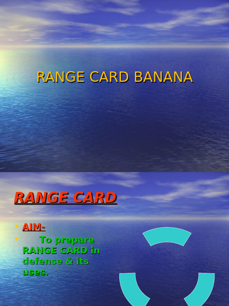 FC-12 Range Card | PDF