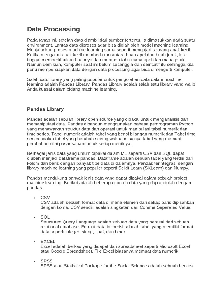 8. Data Processing | PDF