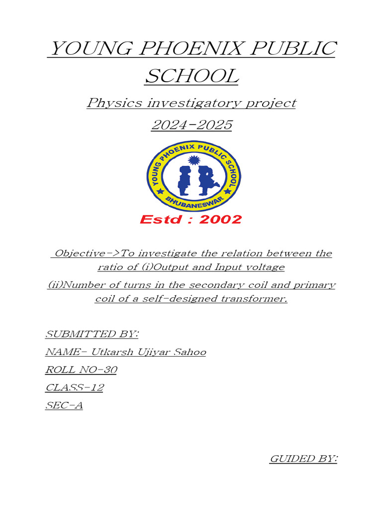 Physics Pdf Transformer Inductor