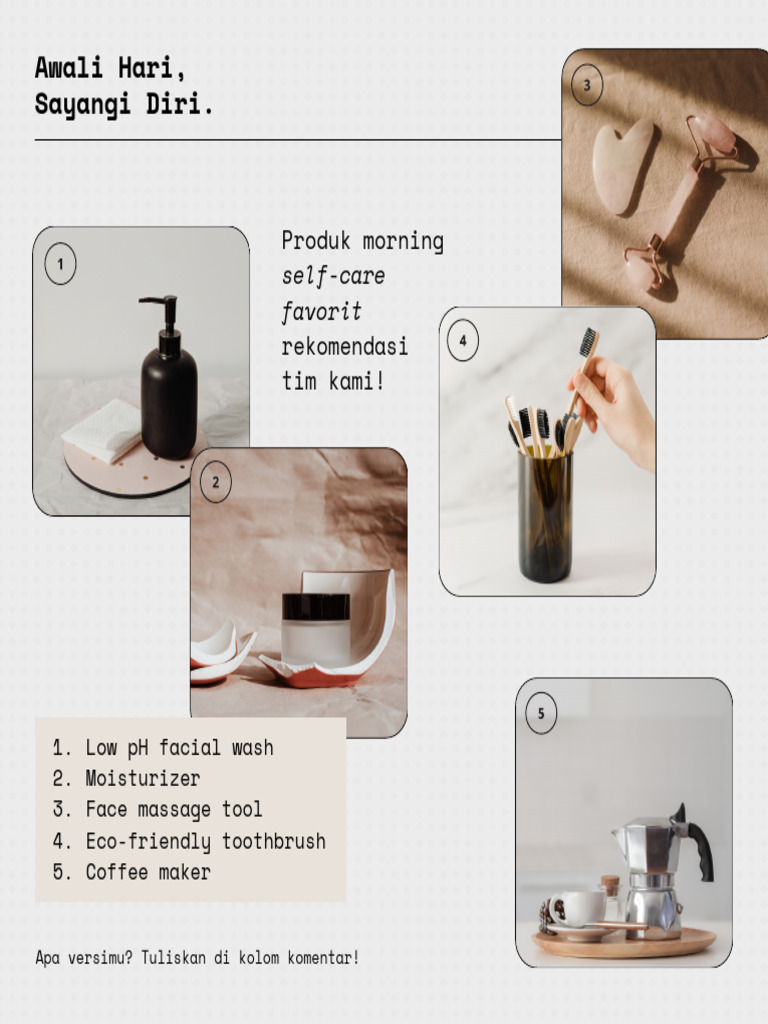 Kiriman Instagram Rekomendasi Produk Selfcare Kolase Krem | PDF
