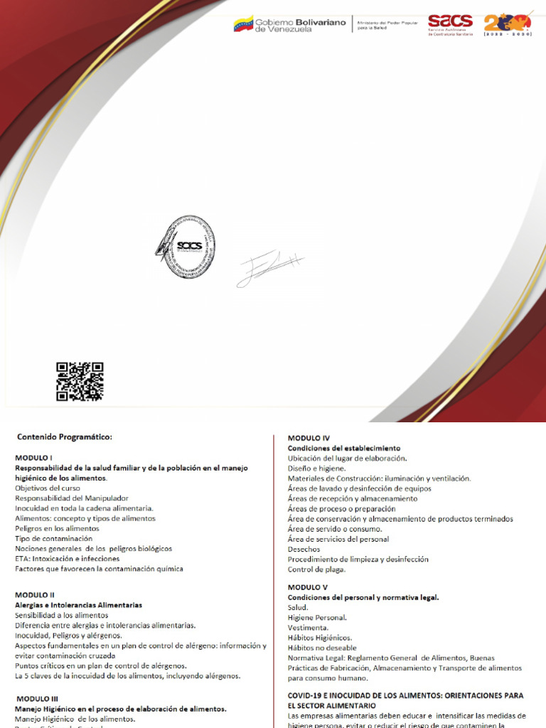 Certificado de Manipulacion-Jhon | PDF