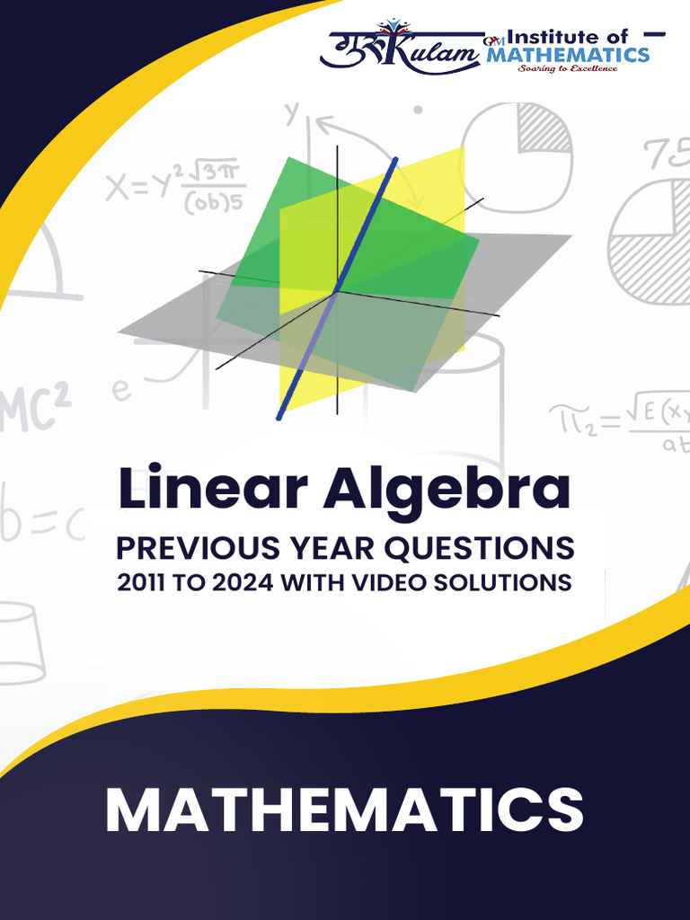 Linear Algebra NET JRF 2024 2011 PYQ | PDF | Linear Map | Matrix (Mathematics)