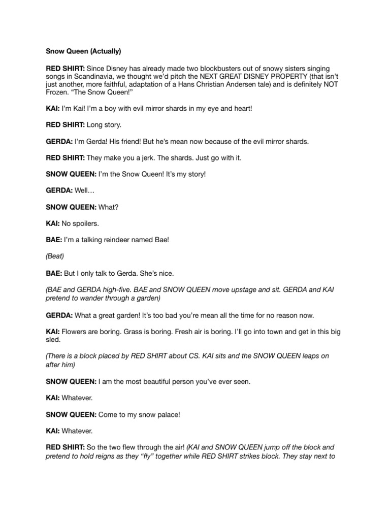 Snow Queen | PDF | The Snow Queen | Danish Folklore