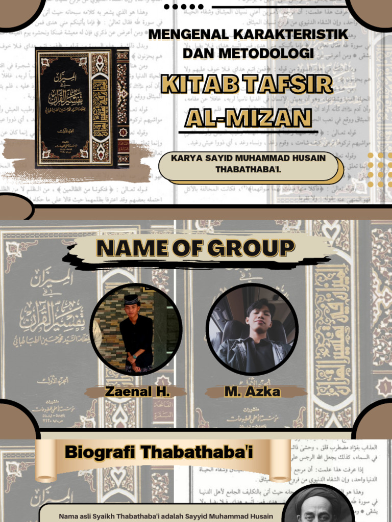 Mengenal Tafsir Al-Mizan - Ath-Thabathba'i | PDF