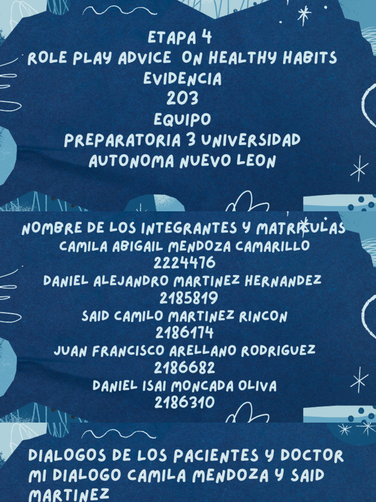 Role Play Presentation 203 E4 Evi | PDF