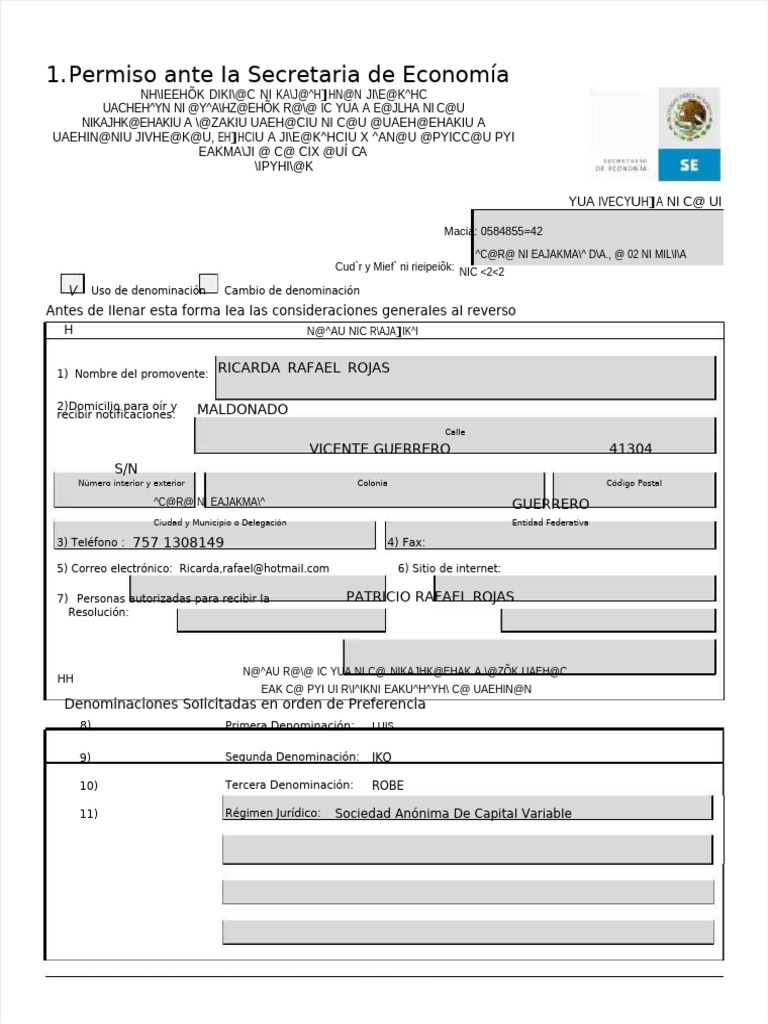 PDF Permiso Ante La Secretaria de Economia | PDF