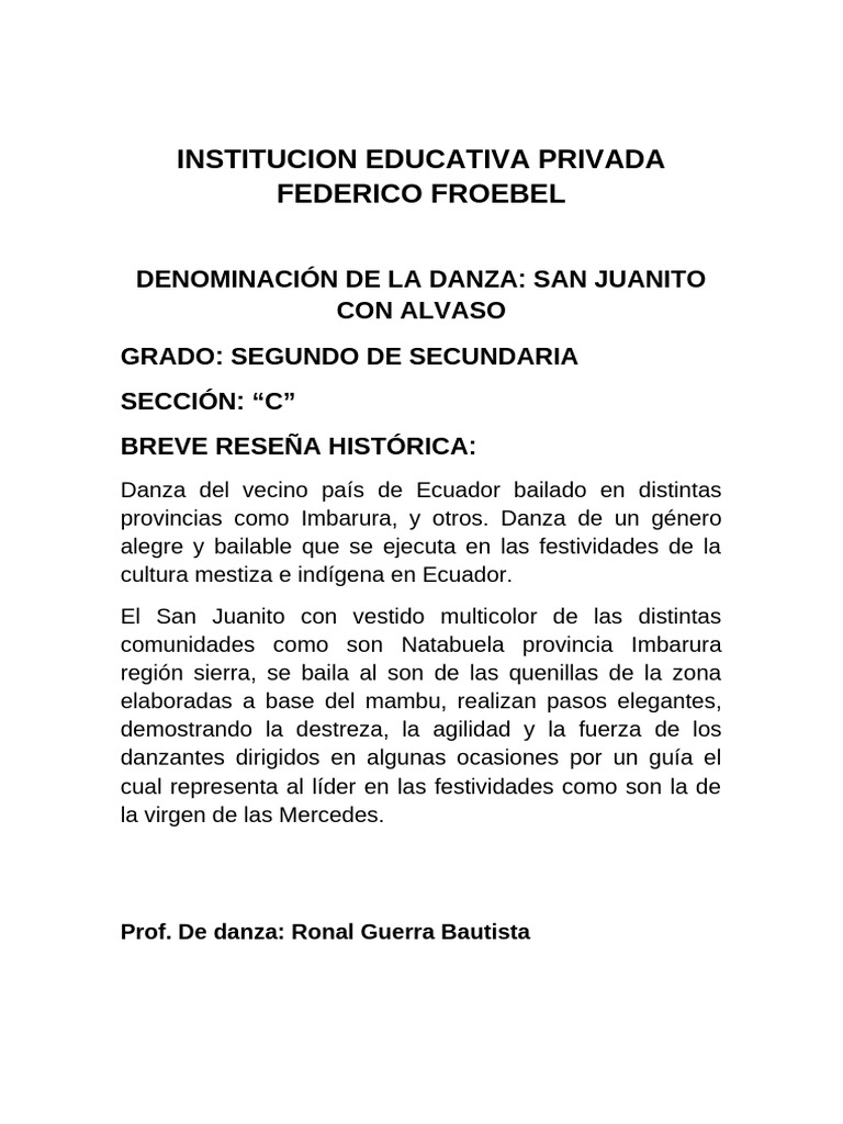 SEGUNDO SEC San Juanito | PDF