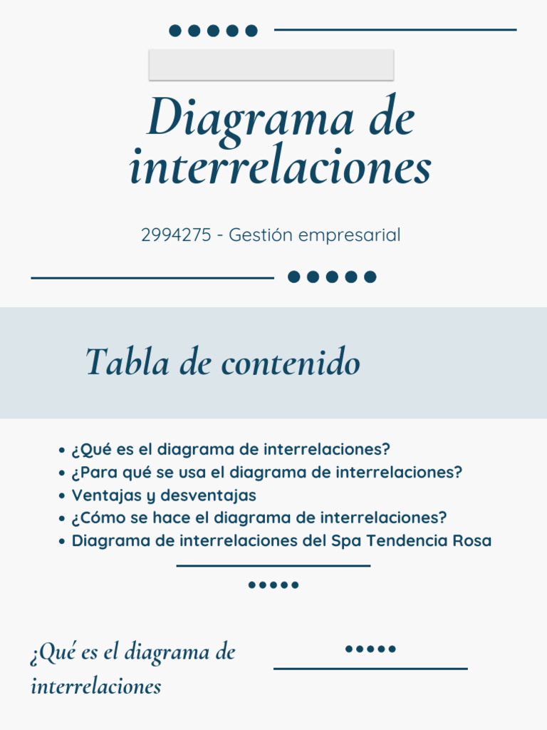 Diagrama de Interrelaciones | PDF