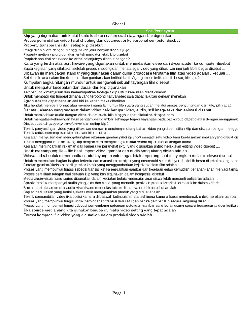 Soal Asesmen Tengah Semester Ganjil (Tpav 12-MM) | PDF