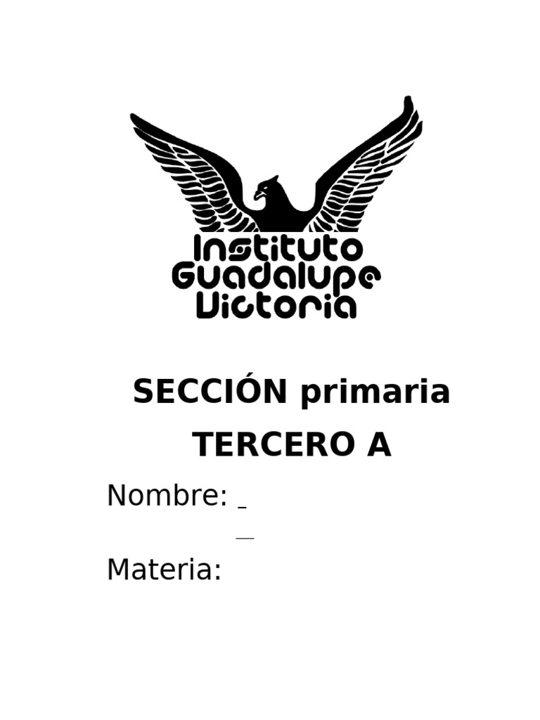 Portada - Primaria Con Escudo Guadalupe Victoria | PDF