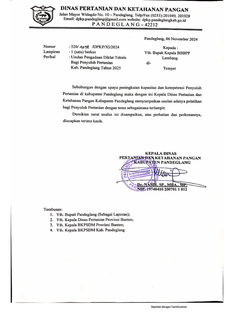 Usulan Diklat Teknis | PDF