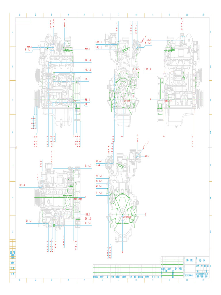 Yc4g180n 40 Engine Drawing | PDF