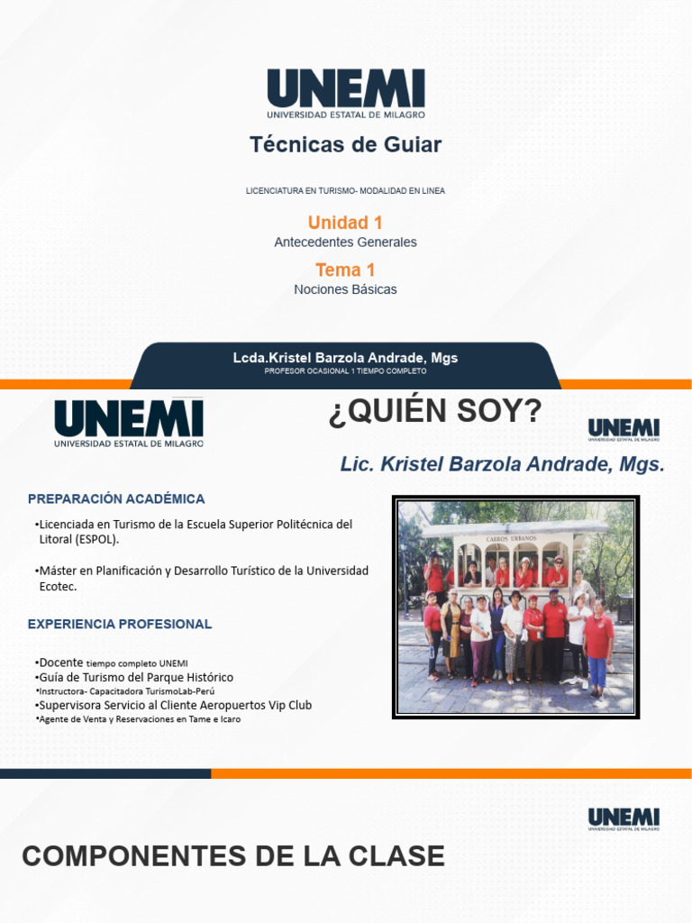 S1-Unidad 1 Tema 1 | PDF | Turismo | Ecuador