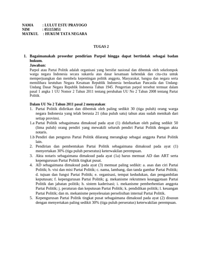 tt2 Lulut Tata Negara | PDF