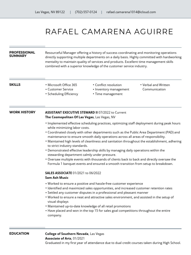 Resume 2024 RCA | PDF