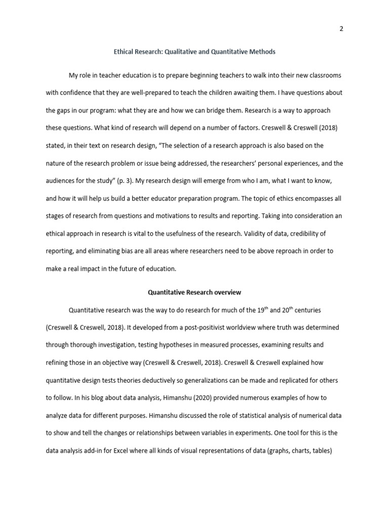 Sample Ethical Research Paper | PDF | Qualitative Research ...