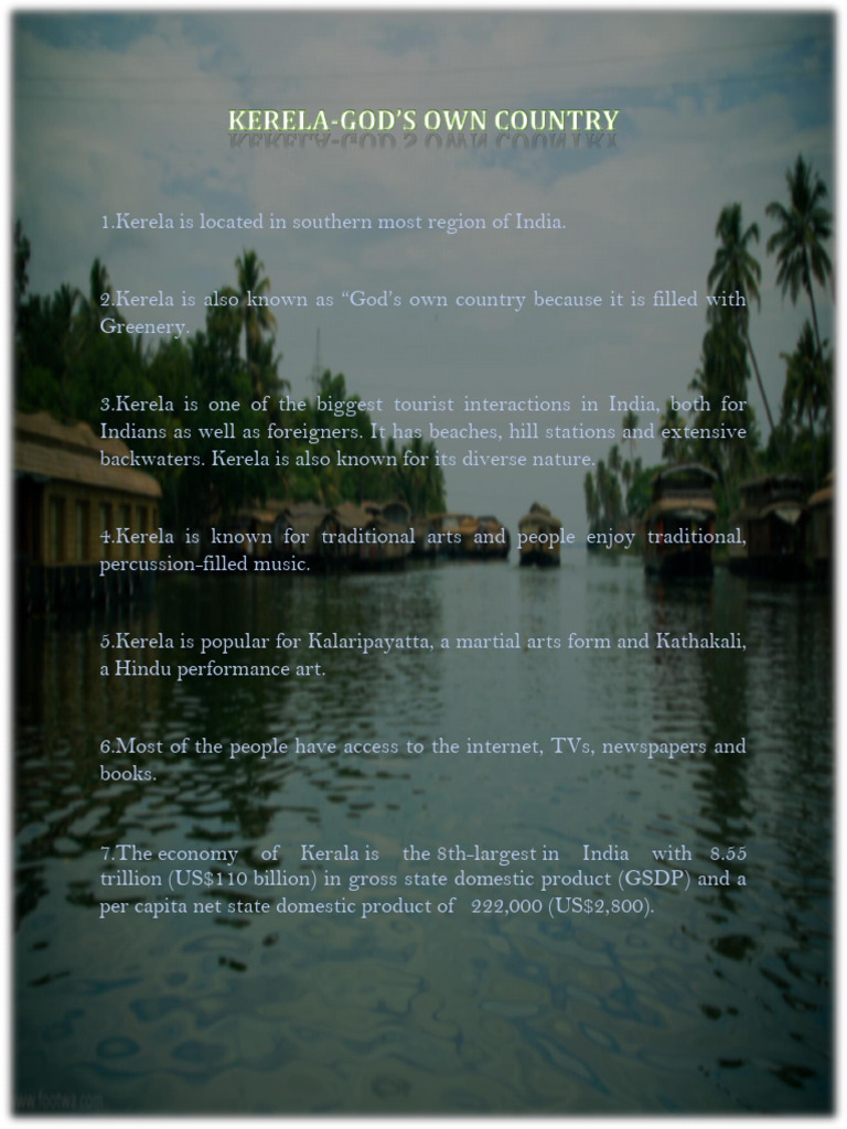 KERELA-GOD'S OWN COUNTRY | PDF