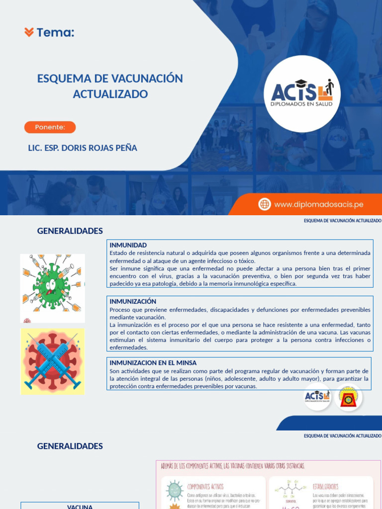 Esquema de Vacunacion Actualizado Enero 2024 Ultimo | PDF | Sistema inmune | Vacunación