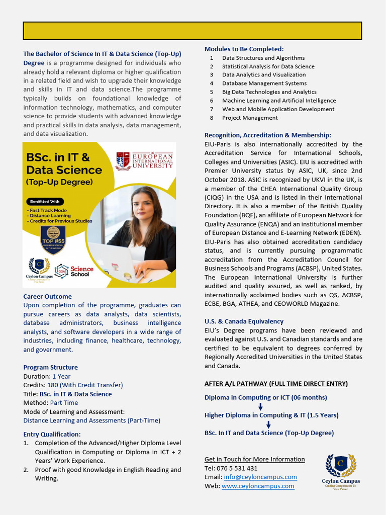Bsc. IT & Data Science | PDF | Data Science | Computing