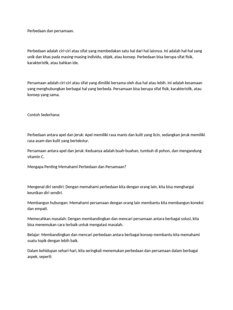 Penjelasan Perbedaan Dan Persamaan-WPS Office | PDF