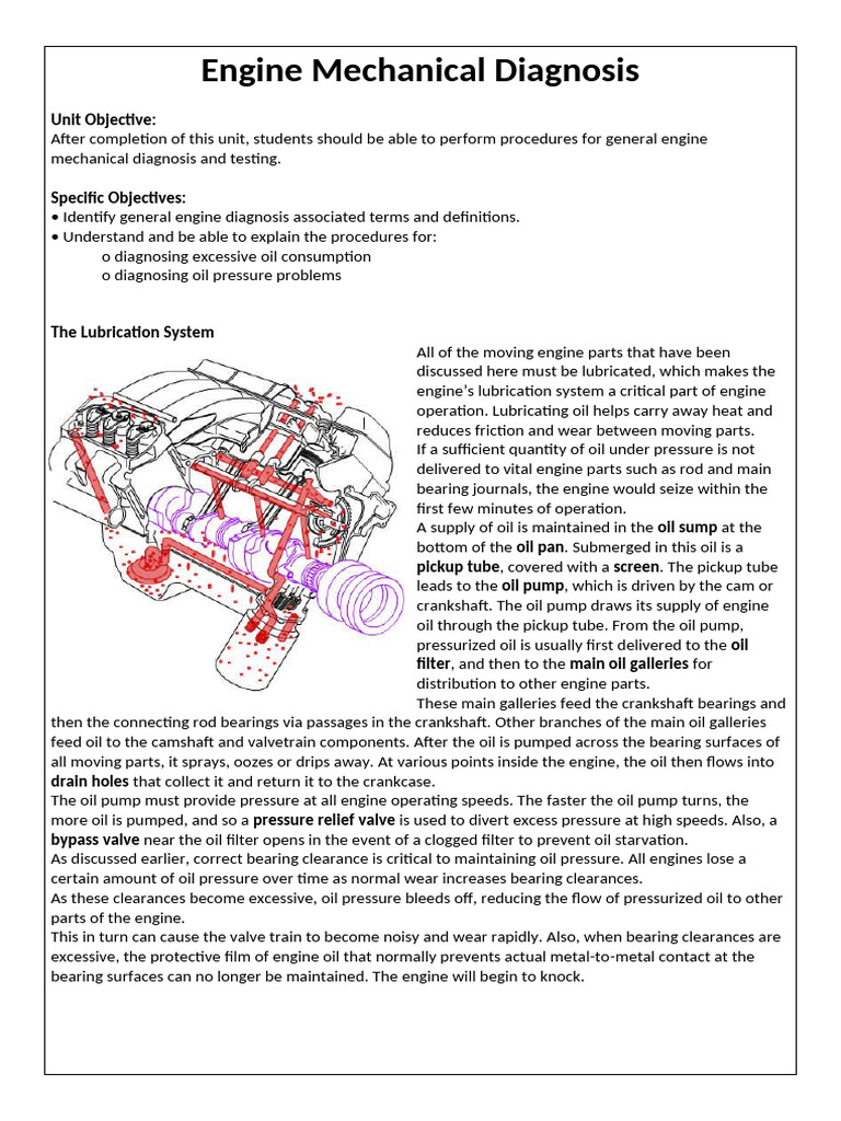 Engine Mechanical Diagnosis Part 4 | PDF | Piston | Motor Oil
