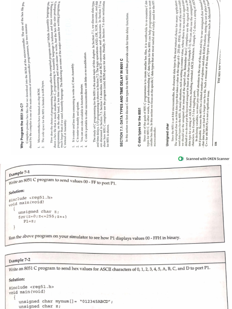 Embedded c Basic Pgms | PDF