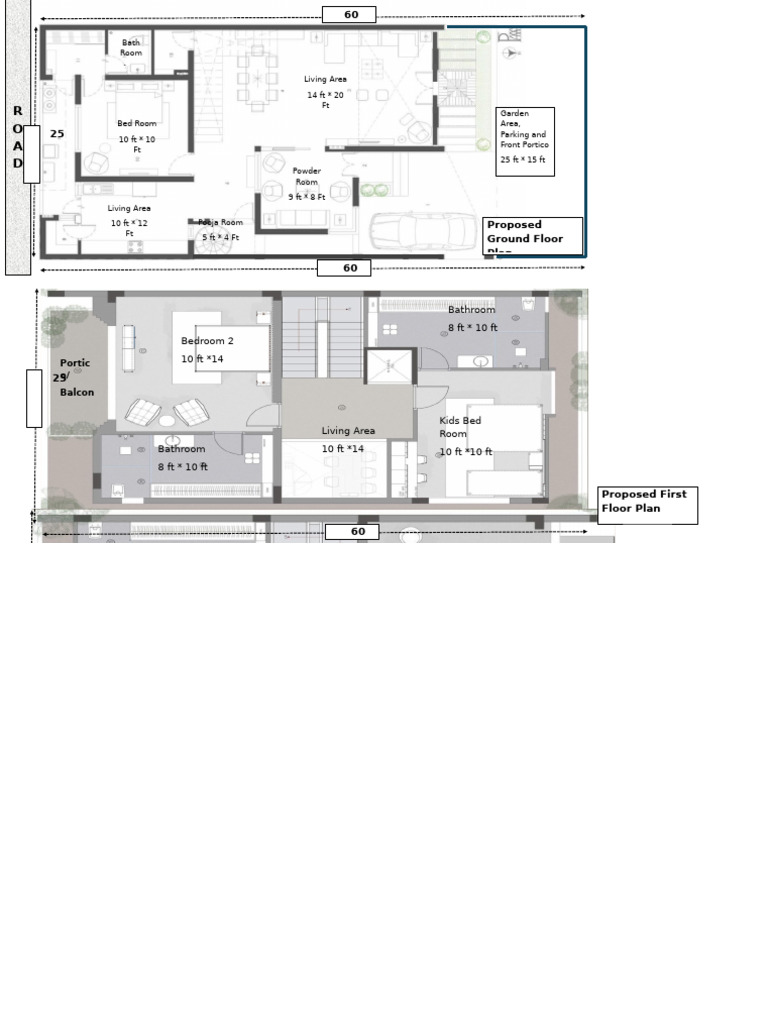 Proposed Ground and First Floor Plans | PDF