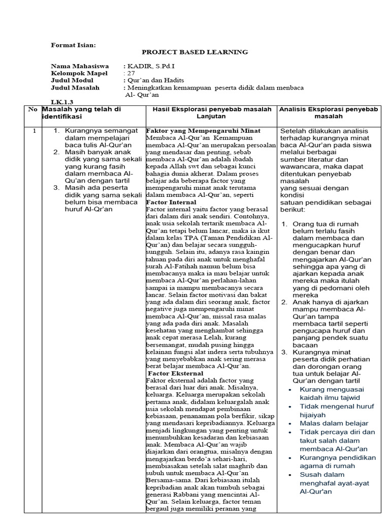 Tugas PBL Modul 3 Lanjutann | PDF