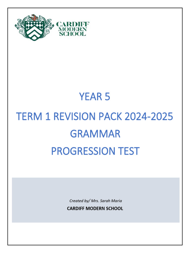 Revision pack Grammar | PDF | Adverb | Grammatical Number