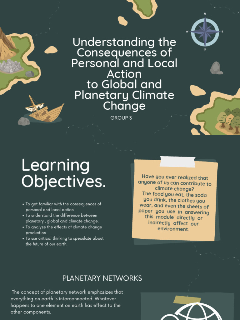 Consequences of Personal and Local Action To Global | PDF | Earth ...
