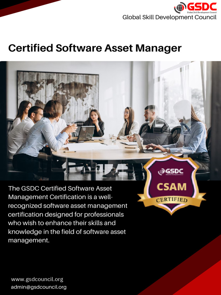 Certified Software Asset Manager | PDF | Certification | Regulatory ...