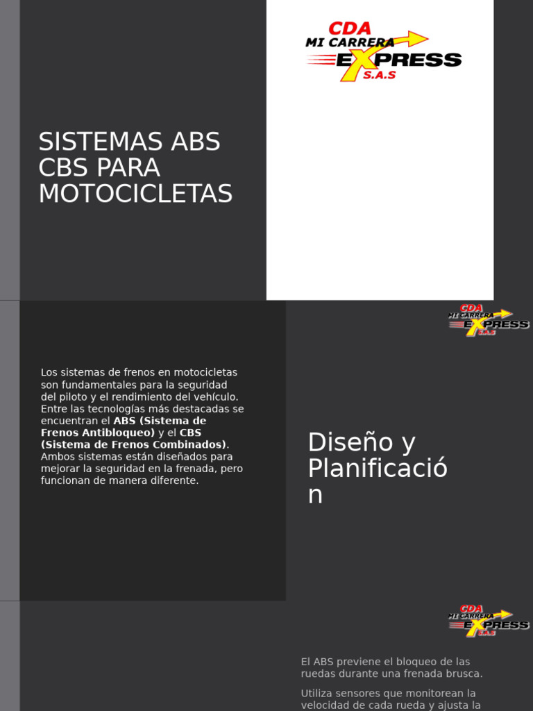 Sistemas Abs y Cbs para Motocicletas | PDF | Sistema de freno ...