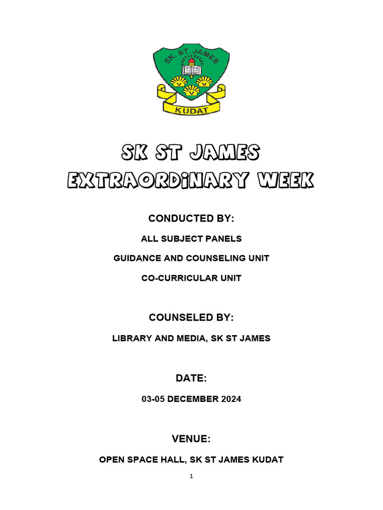 Extraordinary Day SKSJ 2K24 | PDF | English Language