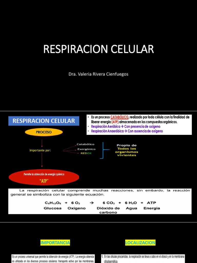RESPIRACION CELULAR | PDF | Respiración celular | Trifosfato de adenosina