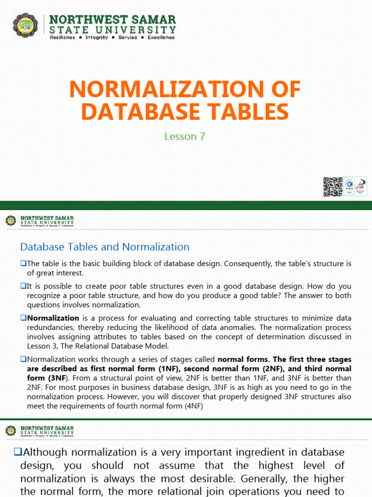 LESSON-7.-Normalization-of-Database-Tables | PDF | Databases ... LESSON-7.-Normalization-of-Database-Tables | PDF | Databases ...