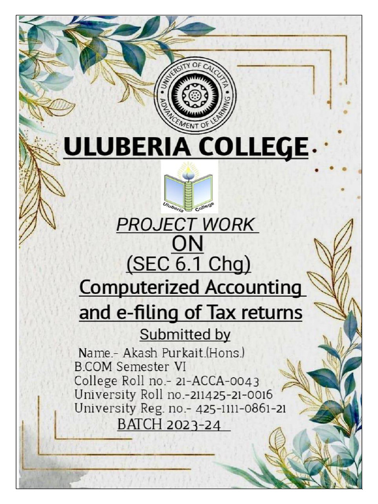 Akash Purkit Computerized Accounting and E-filing of Tax Returns-1 ...
