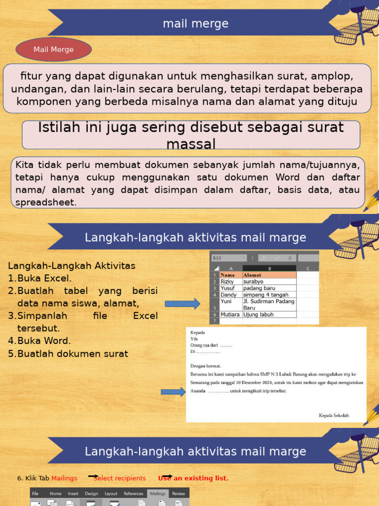 Panduan Lengkap Mail Merge di Word | PDF