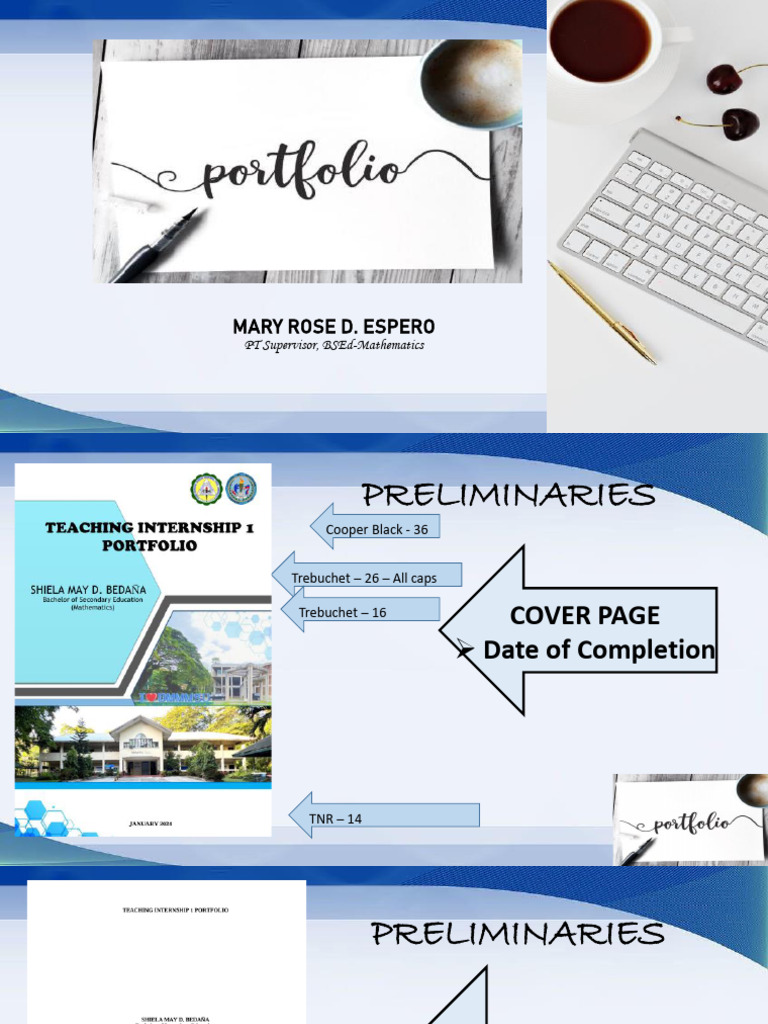 Teaching-Internship-Portfolio | PDF | Evaluation | Written Communication