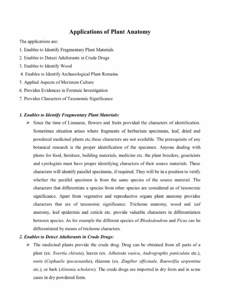 Scope of Anatomy | PDF